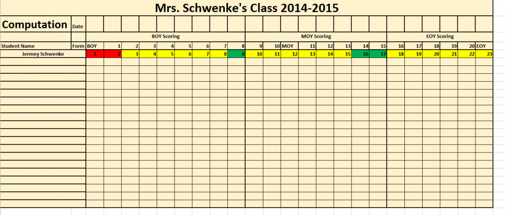 mClass Math Tracking Sheets | Living Room Learning